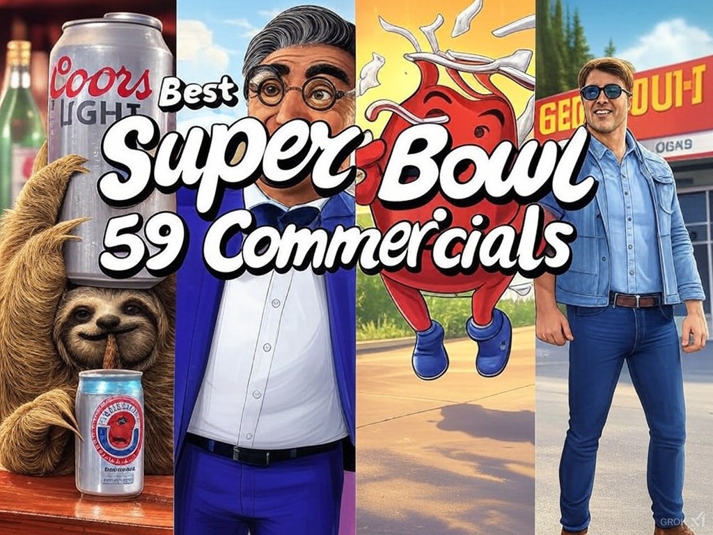Super Bowl 59's Most Hilarious and Unexpected Commercials: Sloths ...