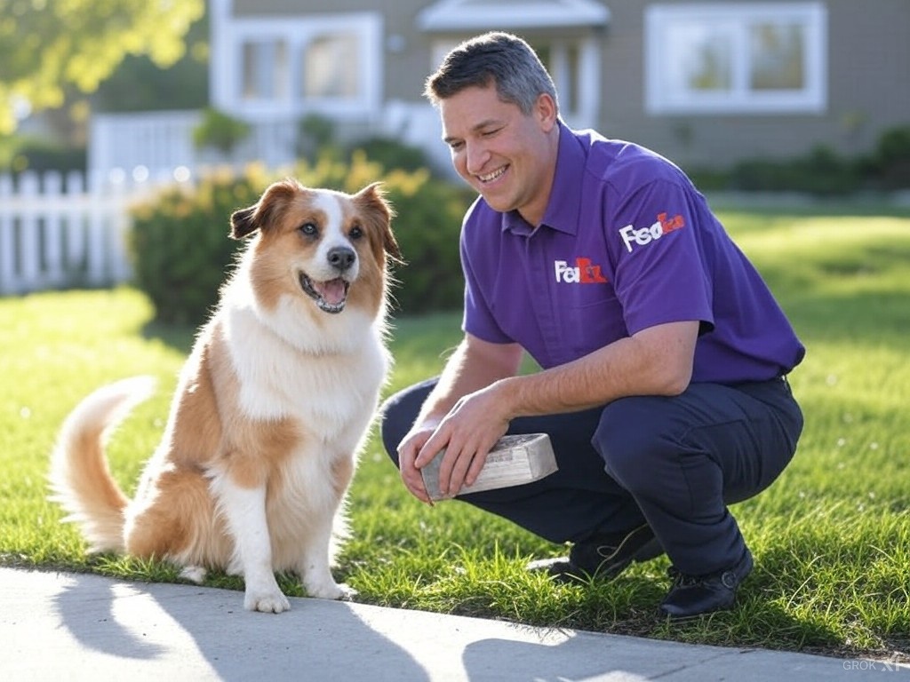 The Heartwarming Friendship Between a FedEx Driver and His Furry Pal ...