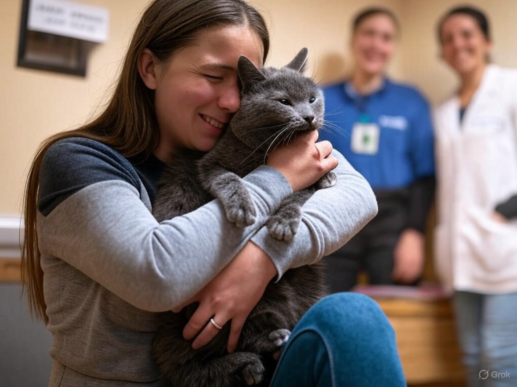 Cat Reunited with Owner After a Year Apart—Depressed Shelter Kitty ...