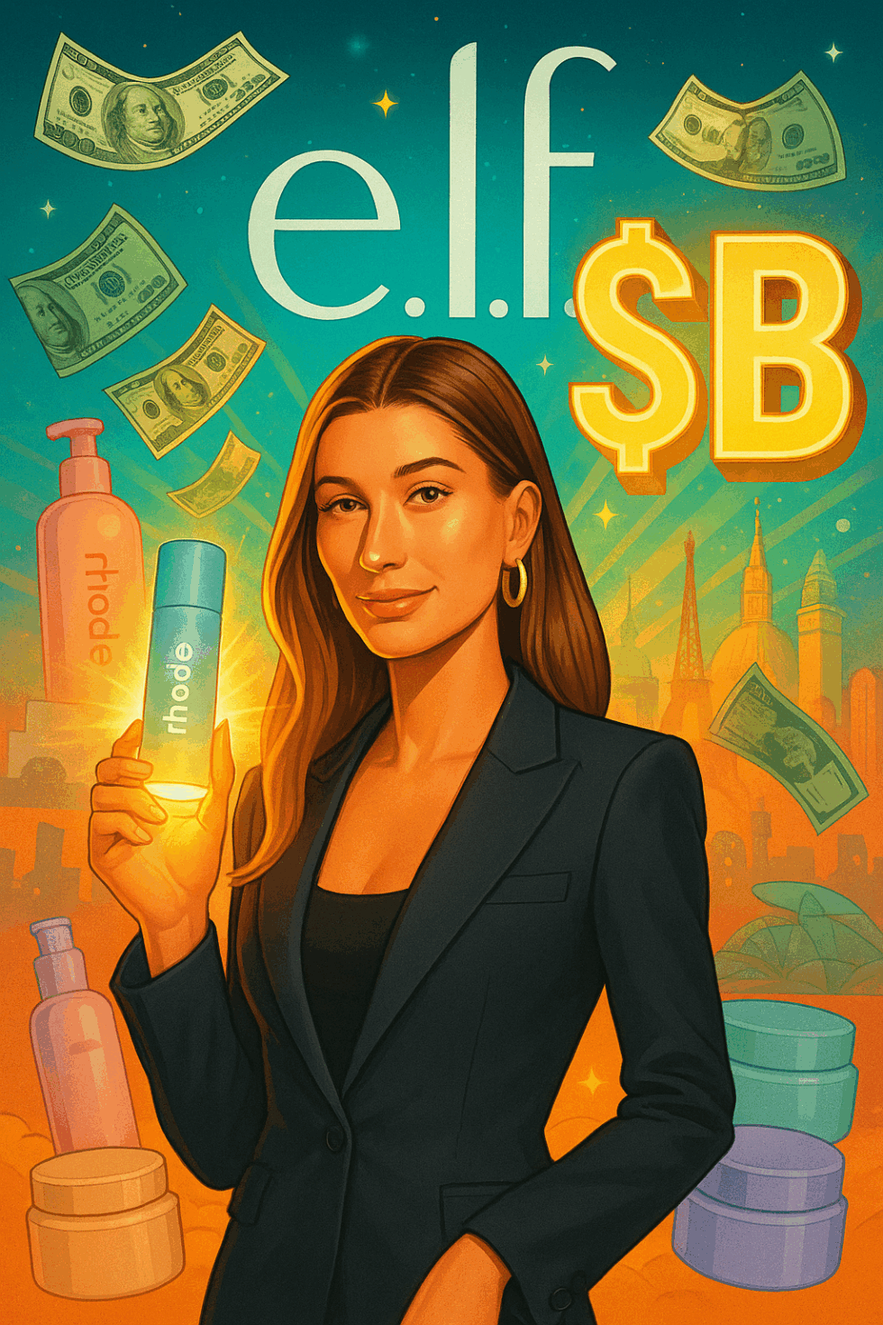 Glow-Up Billion: Hailey Bieber Sells Rhode Skincare to e.l.f. Beauty in ...